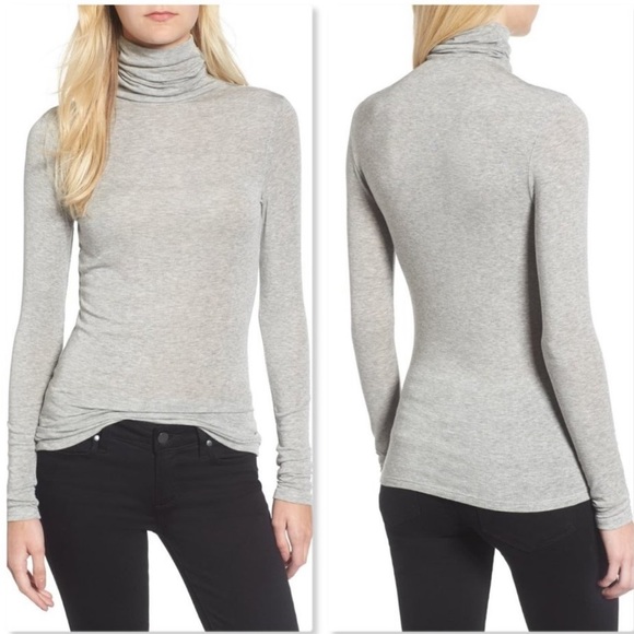 Chelsea28 | Tops | Chelsea28 Grey Heather Layering Turtle Neck | Poshmark